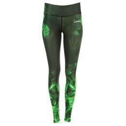 WINSHAPE Damen Leggings "AEL102-Brilliant", grün, Gr. XXL, 80% Polyester, 20% Elasthan, Hosen, mit leichtem Kompressionseffekt