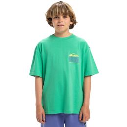 Quiksilver Jungen Shirttop "Gh Qs World Force", gr&uuml;n, Gr. 14, [Hauptstoff] 100% Baumwolle, Tops