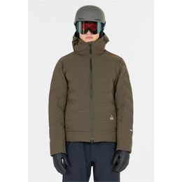 SOS Herren Skijacke "Fieberbrunn", gr&uuml;n, Gr. XXL, unifarben, 100% Polyester, Jacken, mit herausnehmbarem Schneefang