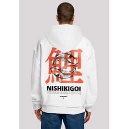 F4NT4STIC Herren Kapuzenpullover "Nishikigoi Koi Japan Grafik", wei&szlig;, Gr. XXL, Obermaterial: 100% Baumwolle, Pullover, Print