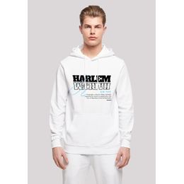 F4NT4STIC Herren Kapuzenpullover "Harlem HOODIE", wei&szlig;, Gr. L, Obermaterial: 50% Baumwolle, 50% Polyester, Pullover, Print