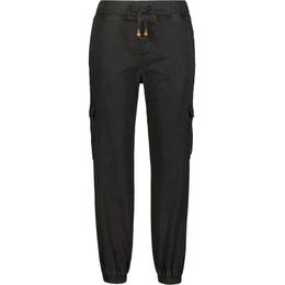 alife and kickin ALIFE & KICKIN Damen Stoffhose "Damen AngeliqueAK DNM A", schwarz, Gr. XL, 98% Baumwolle, 2% Elasthan, Hosen