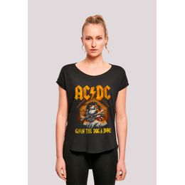 F4NT4STIC Damen T-Shirt "ACDC Givin The Dog A Bone Rock Metal Musik", schwarz, Gr. XS, Obermaterial: 100% Baumwolle, Shirts, Damen,Premium