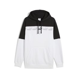 Puma Herren Hoodie "Around The Block Hoodie Herren", wei&szlig;, Gr. S, Obermaterial: 66% Baumwolle, 34% Polyester; Kapuzenfutter: 100% Baumwolle; Rippe: