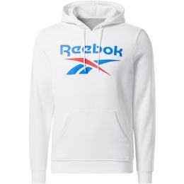 Reebok Herren Kapuzensweatshirt, wei&szlig;, Gr. XXL, Obermaterial: 70% Baumwolle, 30% Polyester, Sweatshirts
