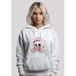 F4NT4STIC Damen Kapuzenpullover "Anti Valentinstag LOVE is in the air", weiß, Gr. S, Obermaterial: 65% Baumwolle, 35% Polyester, Pullover, Premium
