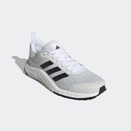 Damen Trainingsschuh "EVERYSET TRAINER", adidas Performance, Gr. 38,5, schwarz-wei&szlig;, Textil, Schuhe