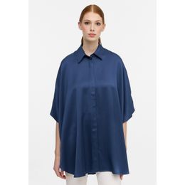Eterna Damen Longbluse "OVERSIZE FIT", blau, Gr. 42, 100% Viskose, Blusen