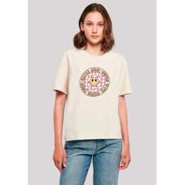 F4NT4STIC Damen T-Shirt "Muttertag super müde Mama Retro Blumen", weiß, Gr. S, Obermaterial: 100% Baumwolle, Shirts, Premium Qualität