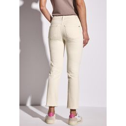 Street One Damen Comfort-fit-Jeans, weiß, Gr. 32, unifarben, Jeans, 92% Baumwolle, 6% Elastomultiester, 2% Lyocell, Jeans, aus Baumwolle mit