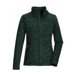 Killtec Damen Fleecejacke "KOW 113 WMN KNT FLC JCKT", gr&uuml;n, Gr. 46, Oberstoff: 100% Polyester, Jacken, Strickfleecejacke, Stehkragen,