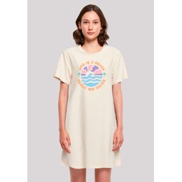 F4NT4STIC Damen T-Shirt "Life Is A Beach Enjoy The Waves", weiß, Gr. M, Obermaterial: 100% Baumwolle, Shirts, Premium Qualität