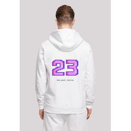 F4NT4STIC Herren Kapuzenpullover "SIlvester Party Happy People Only", weiß, Gr. M, Obermaterial: 50% Baumwolle, 50% Polyester, Pullover, Print