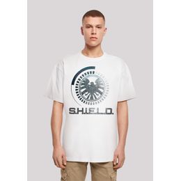 F4NT4STIC Damen T-Shirt "Marvel Avengers Shield Circuits", wei&szlig;, Gr. XS, Obermaterial: 100% Baumwolle, Shirts, Print