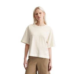 Marc O'Polo MARC O'POLO Damen T-Shirt "aus Organic Cotton-Hanf-Mix", wei&szlig;, Basic, Gr. XS, unifarben, Obermaterial: 70% Baumwolle, 30% Hanf, Shirts