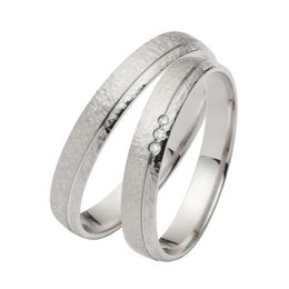 Firetti Damen Trauring "Schmuck Geschenk Gold 750 Hochzeit Ehering "LIEBE"", 68, ohne Brillanten, Wei&szlig;gold 375, 3,5mm, wei&szlig;, Wei&szlig;gold 375,