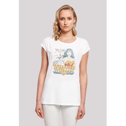 F4NT4STIC Damen T-Shirt "DC Comics Superhelden Wonder Woman Posing", wei&szlig;, Gr. M, Obermaterial: 100% Baumwolle, Shirts, Print