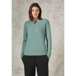 Cecil Damen Strickpullover, gr&uuml;n, Gr. XXL, unifarben, Web, 37% Baumwolle, 34% Polyacryl, 26% Polyester, 3% Elasthan, Pullover, aus Baumwolle mit