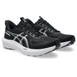 asics Herren Laufschuh "GT-1000 14", Gr. 45, schwarz-wei&szlig;, Textil, Schuhe, f&uuml;r mehr Stabilit&auml;t