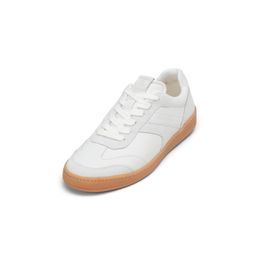 Marc O'Polo MARC O'POLO Herren Sneaker "aus edlem Rindleder", Gr. 43, weiß, Obermaterial: 100% Leder (Rind), unifarben, Schuhe