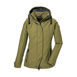 G.I.G.A. by Killtec Damen Softshelljacke "GW 23 WMN SFTSHLL JCKT", gr&uuml;n, Gr. 40, G.I.G.A. DX BY KILLTEC, Oberstoff: Oberseite: 100% Polyester, R&uuml;ckseite: 100% Polyester,