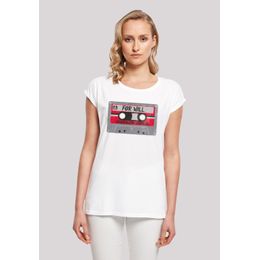 F4NT4STIC Damen T-Shirt "Stranger Things Cassette For Will", wei&szlig;, Gr. XS, Obermaterial: 100% Baumwolle, Shirts, Premium Qualit&auml;t