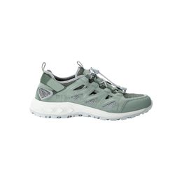 Jack Wolfskin Damen Wanderschuh "WOODLAND 2 HYBRID LOW W", Gr. 7,5, gr&uuml;n, Main Material Second Material 100% Polyamide Sole 100% Rubber/ EVA, Schuhe