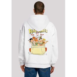 F4NT4STIC Herren Kapuzenpullover "The Flintstones The Ride Familie Feuerstein", wei&szlig;, Gr. XL, Obermaterial: 100% Baumwolle, Pullover, Print