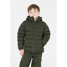WHISTLER Jungen Outdoorjacke "Carseno Jr.", grün, Gr. 164, unifarben, 100% Polyester, Jacken, mit wasserabweisender Eigenschaft
