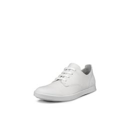 Ecco Damen Sneaker "Leisure W", Gr. 37, weiß, Leder, Schuhe, Schnürschuh, Halbschuh, Freizeitschuh, Ecco FLUIDFORM Technologie