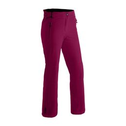 Maier Sports Damen Skihose "Vroni slim", pink, Gr. 44, 100% Polyester, Hosen, Damen Schneehose, wind- und wasserdicht, 2 RV-Taschen, Slim Fit