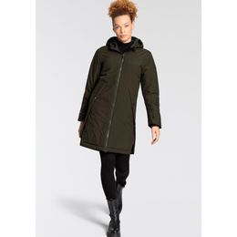 Polarino Damen Funktionsparka, gr&uuml;n, Gr. 36, Obermaterial: 100% Polyester. Futter: 100% Polyester. Wattierung: 100% Polyester, Jacken, Relaxed Fit,