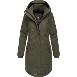 Ragwear Damen Wintermantel "Jannisa Coat", grün, Gr. XXL, Obermaterial: 100% Polyester, Innenfutter: 100% Polyester, Wattierung: 100% Polyester,