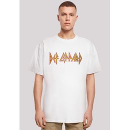 F4NT4STIC Damen T-Shirt "Def Leppard Shatter Logo", wei&szlig;, Gr. XS, Obermaterial: 100% Baumwolle, Shirts, Premium Qualit&auml;t