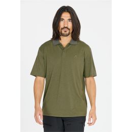 WHISTLER Herren Langarm-Poloshirt "Vale", gr&uuml;n, Gr. 5XL, unifarben, 97% Polyester, 3% Elasthan, Shirts, Aus leichtgewichtigem Material