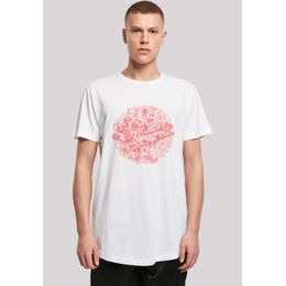 F4NT4STIC Damen T-Shirt "Star Wars Christmas Death Star", wei&szlig;, Gr. XL, Obermaterial: 100% Baumwolle, Shirts, Print
