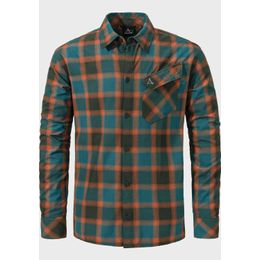 Schöffel SCHÖFFEL Herren Outdoorhemd "Hiking Shirt Style Poplar MNS", grün, Gr. 54, Oberstoff: 60% Baumwolle, 40% Polyester, Hemden