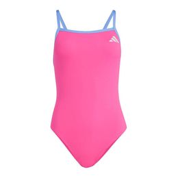 adidas Performance Sportbadeanzug 'ESS' Damen Gr&ouml;&szlig;e XS hellblau / pink / wei&szlig;