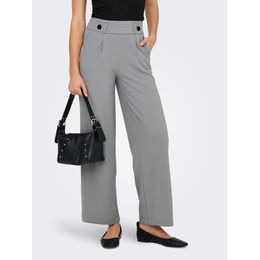 Jacqueline de Yong JDY Damen Jerseyhose "JDYGEGGO NEW LONG PANT JRS NOOS", grau, Gr. L, unifarben, Jersey, Obermaterial: 95% Polyester, 5% Elasthan, Hosen, mit