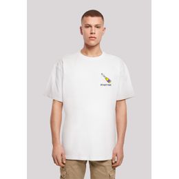 F4NT4STIC Damen T-Shirt "Silvester Party partytime", wei&szlig;, Gr. XS, Obermaterial: 100% Baumwolle, Shirts, Print