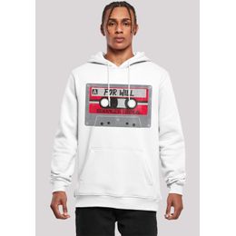 F4NT4STIC Herren Kapuzenpullover "Stranger Things Cassette For Will Netflix", wei&szlig;, Gr. XS, Obermaterial: 65% Baumwolle, 35% Polyester, Pullover,