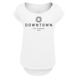 F4NT4STIC Damen T-Shirt "PLUS SIZE Downtown LA Muster", wei&szlig;, Gr. 4XL, Obermaterial: 100% Baumwolle, Shirts, Print