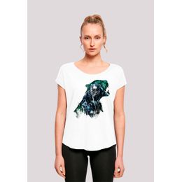 F4NT4STIC Damen T-Shirt "Marvel Black Panther Wild Sillhouette", wei&szlig;, Gr. S, Obermaterial: 100% Baumwolle, Shirts, Print