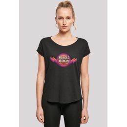 F4NT4STIC Damen T-Shirt "DC Comics Wonder Woman Rainbow Logo", schwarz, Gr. XS, Obermaterial: 100% Baumwolle, Shirts, Print