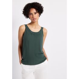Street One Damen Tr&auml;gertop, gr&uuml;n, Gr. 46, unifarben, Stoff, 95% Viskose, 5% Elasthan, Tops, mit Elastiksaum