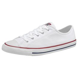 Converse Damen Sneaker "Chuck Taylor All Star Dainty GS Basic On Ox", Gr. 38, schwarz-wei&szlig;, Textil, kontrastfarbene Details, unifarben, Schuhe