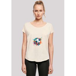 F4NT4STIC Damen T-Shirt "Bunte Fußball Grafik", weiß, Gr. XS, Obermaterial: 100% Baumwolle, Shirts, Premium Qualität