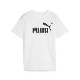 Puma Jungen T-Shirt "ESS No. 1 Logo T-Shirt Jungen", weiß, Gr. 176, clean, Obermaterial: 100% Baumwolle; Rippe: 80% Baumwolle, 20% Polyester, Shirts