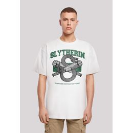 F4NT4STIC Damen T-Shirt "Harry Potter Slytherin", wei&szlig;, Gr. S, Obermaterial: 100% Baumwolle, Shirts, Print