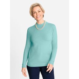 CLASSIC Damen Strickpullover "Pullover", gr&uuml;n, Gr. 46, unifarben, 50% Viskose, 28% Polyester, 22% Polyamid, Pullover